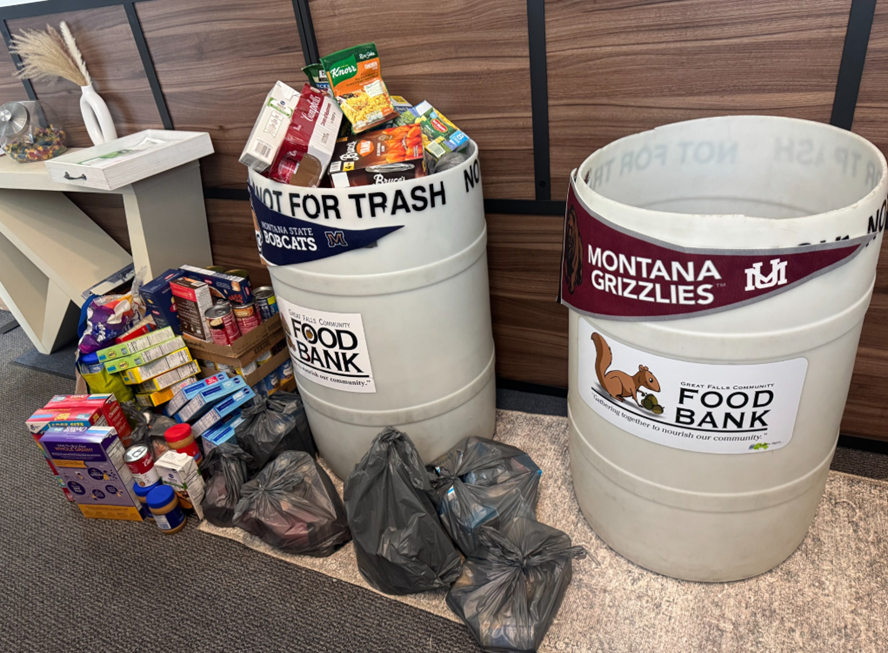 Community Delivers Big in Cats vs. Griz Food Drive - Great Falls Gazette